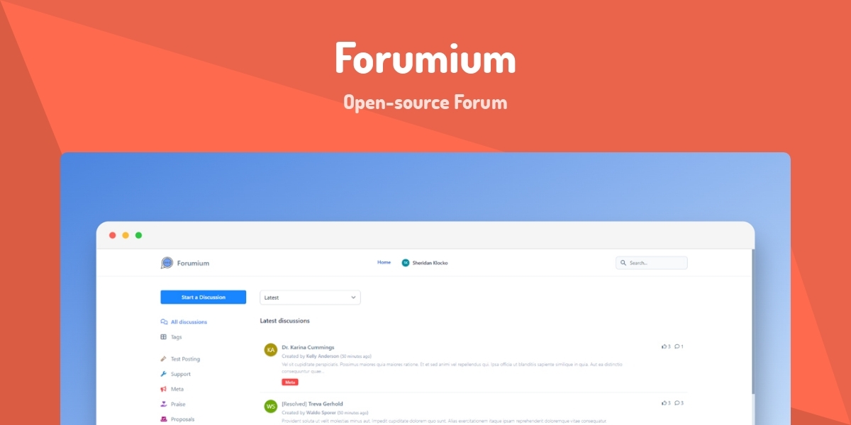 Forumium Open Source Forum Made With Laravel